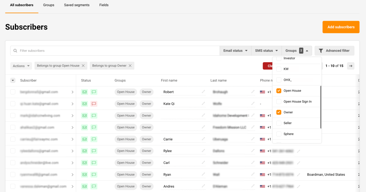 Subscribers Management: Subscribers – Sender Help Center