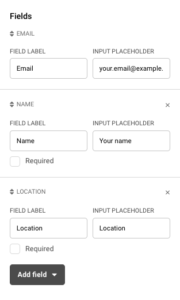 Guide on subscription forms – Sender Help Center