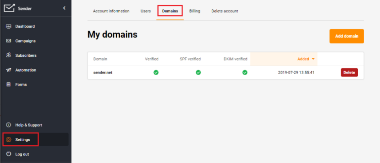 How do I verify my domain? – Sender Help Center