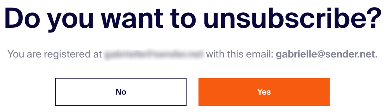 How to set up the Unsubscribe confirmation? – Sender Help Center