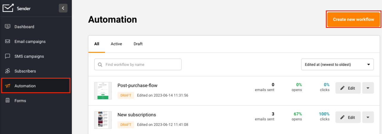 How to Create An Abandoned Cart Series Automation Inside Sender ...