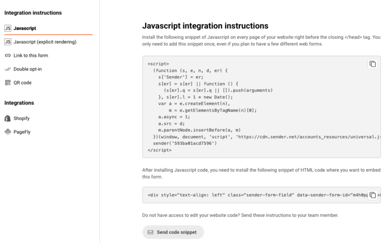 How to add your Sender tracking script to Google Tag Manager – Sender Help Center